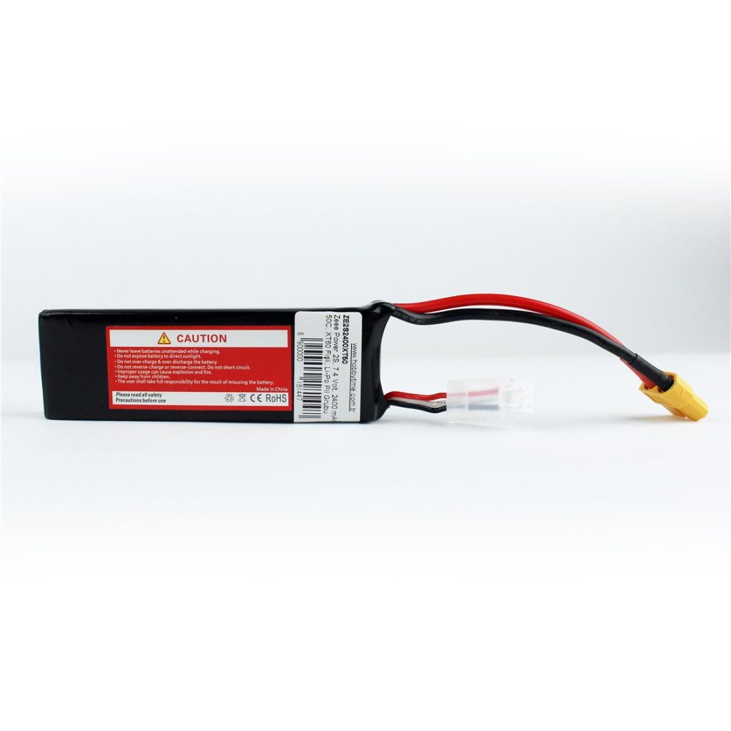 Zeee Power 2S 7.4V 2400mAh 50C XT60 Lipo Pil